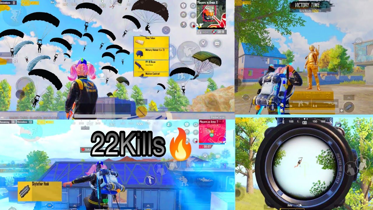 22 KILLS 🔥 PUBG NEW GAMEPLAY😈 SOLO VS SQUAD PUBG MOBILE GAMEPLAY [BGMI ...