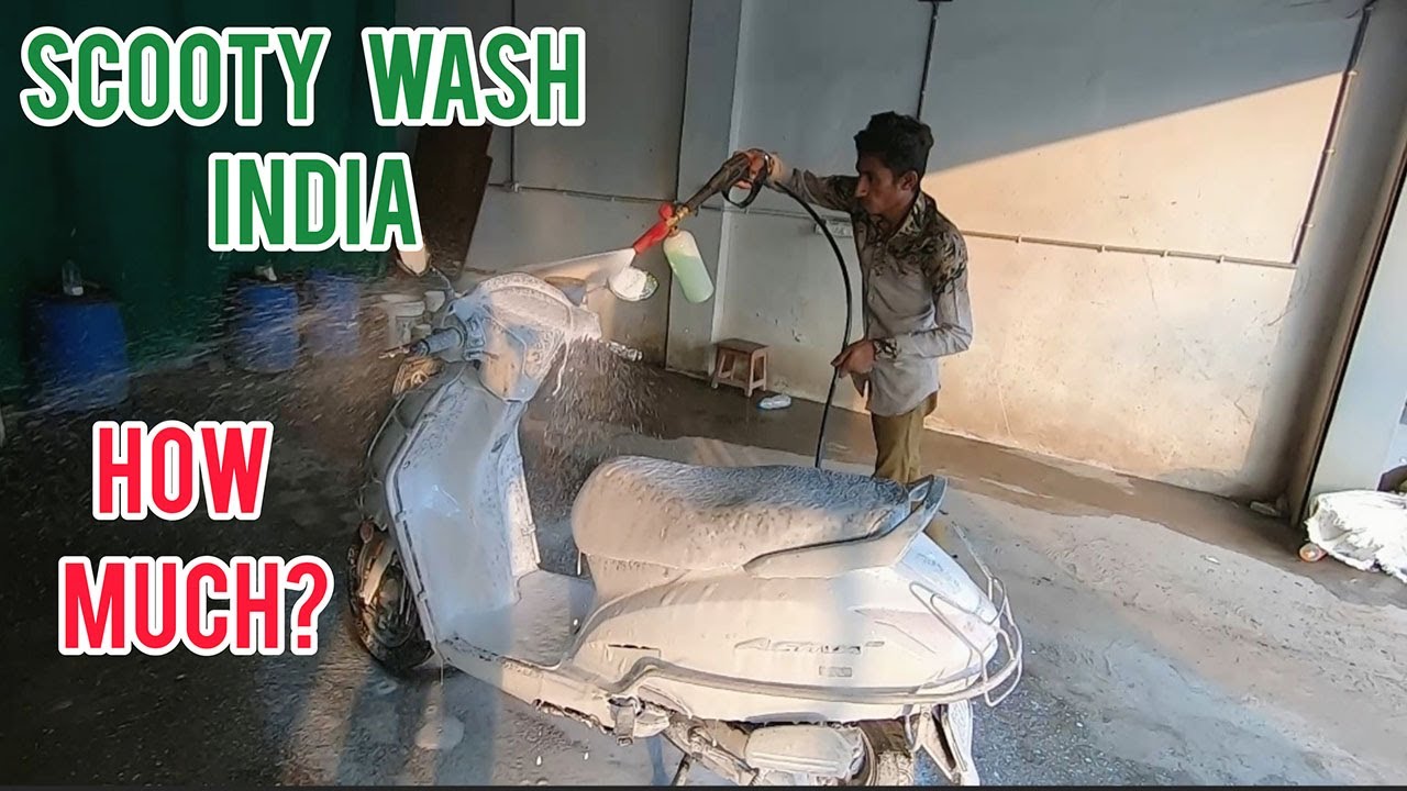 How much the COST of SCOOTY WASH in India? - YouTube