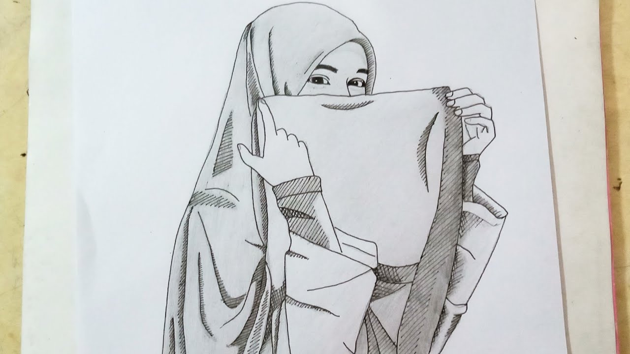 Tutorial "MUDAH" Menggambar Anime Islami Bercadar - YouTube