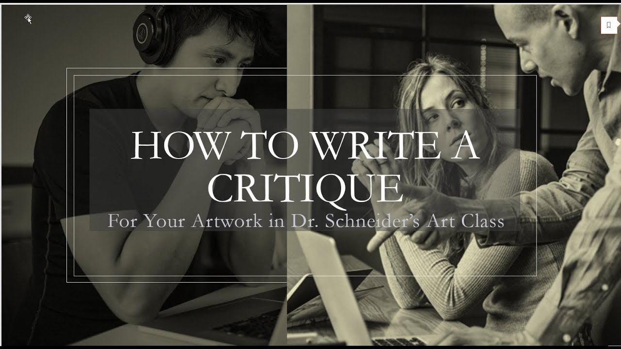 Critique Sandwich Writing for Middle School Art - YouTube