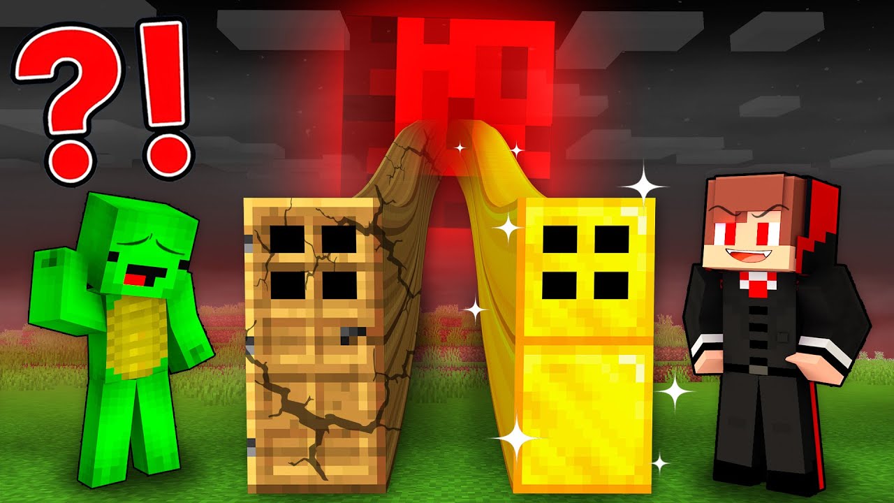 Mikey POOR vs JJ RICH Longest DOOR to the RED MOON Survival Battle in ...