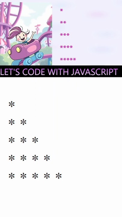 Star pattern in javascript | javascript tutorial for beginners #shorts ...