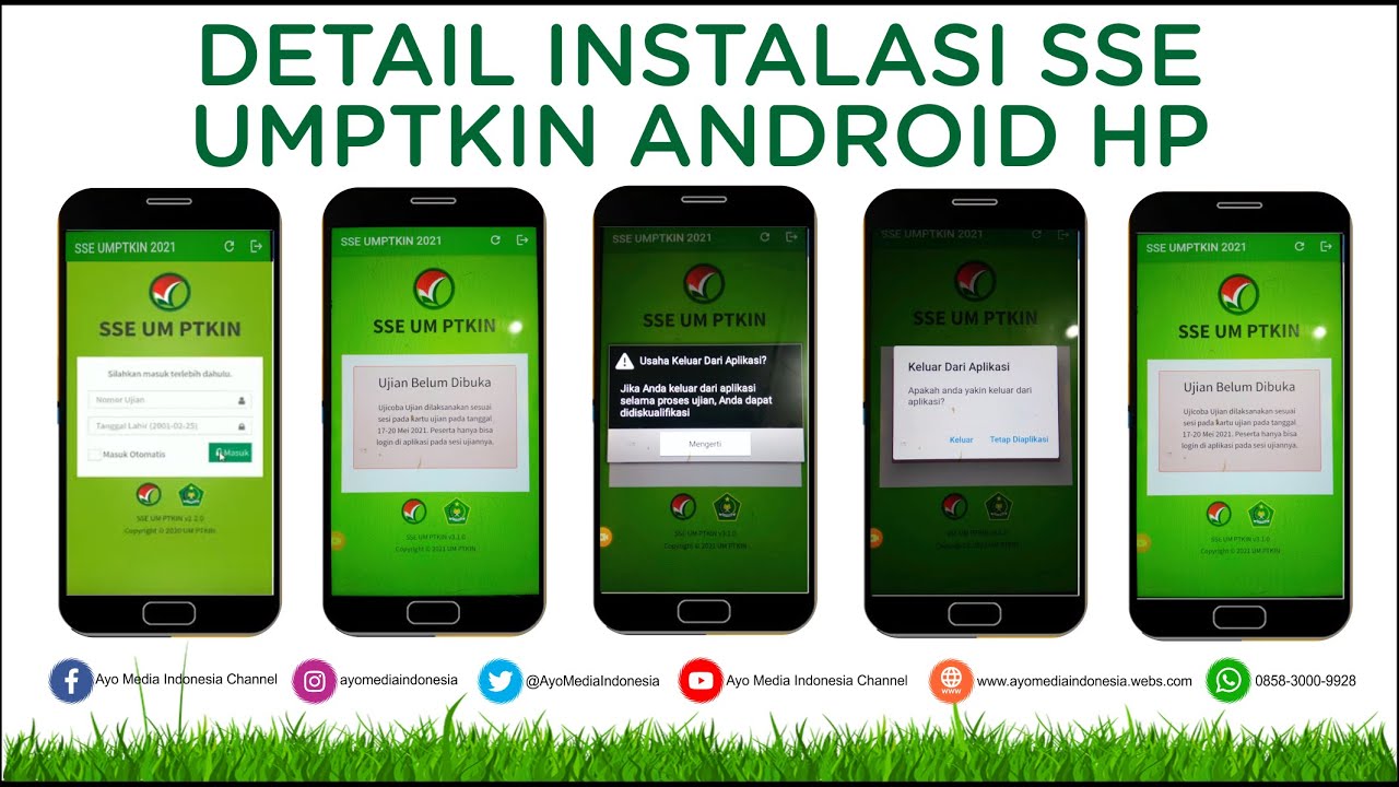 Detail Instalasi Aplikasi Ujian SSE UMPTKIN Android HP - YouTube