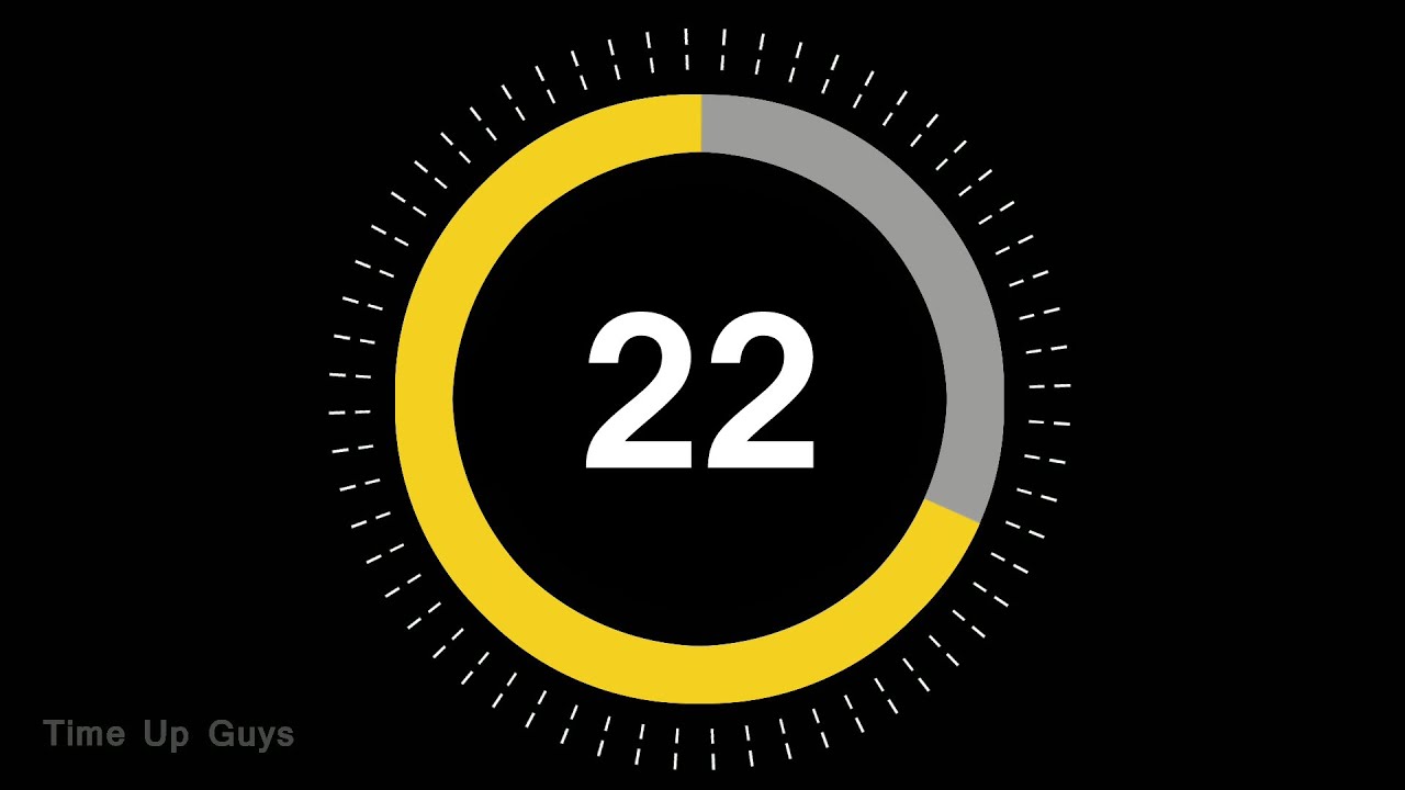 22 Second Timer Countdown 🔔 - YouTube