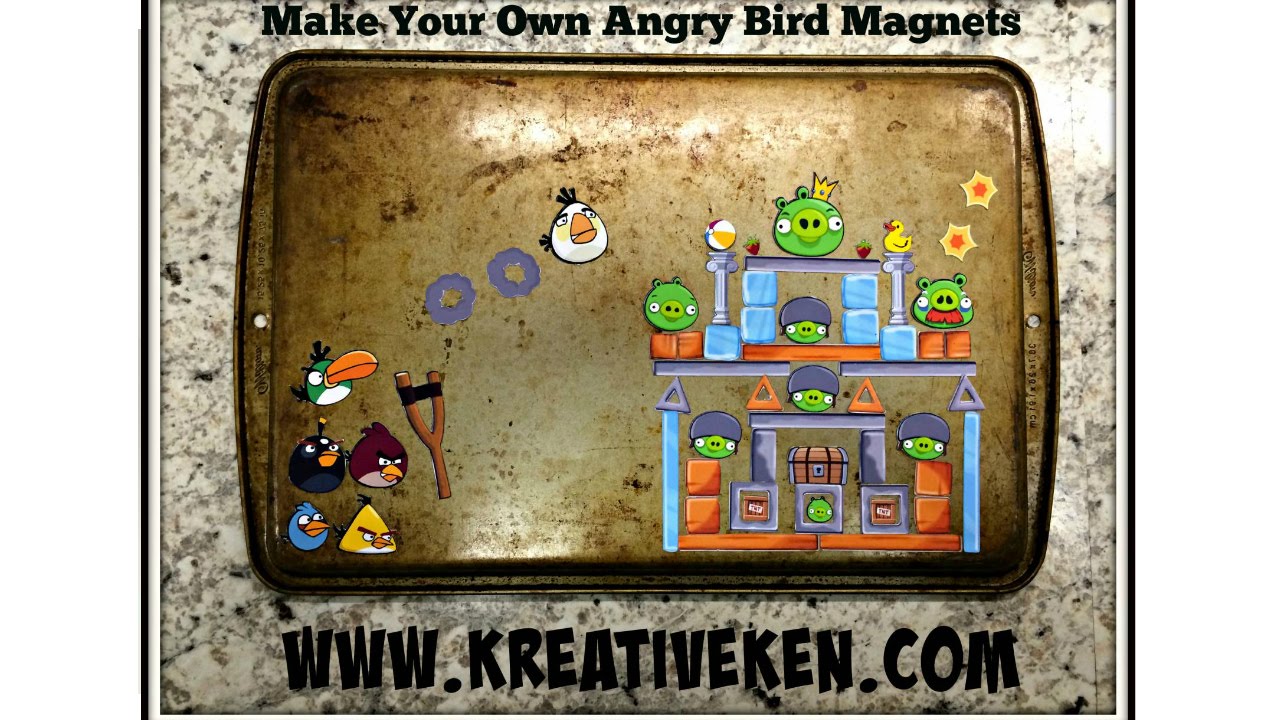 Angry Birds Magnets - Cricut Explore Printable Magnets - YouTube