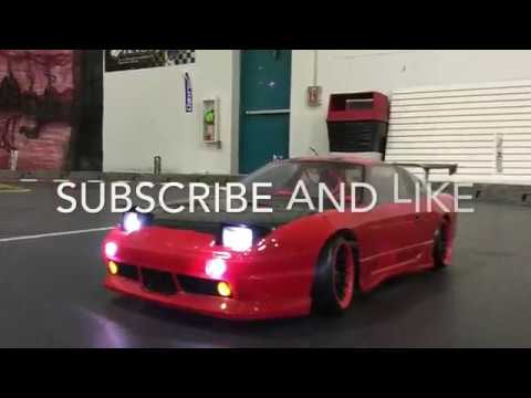 Drifting my rc 240sx - YouTube