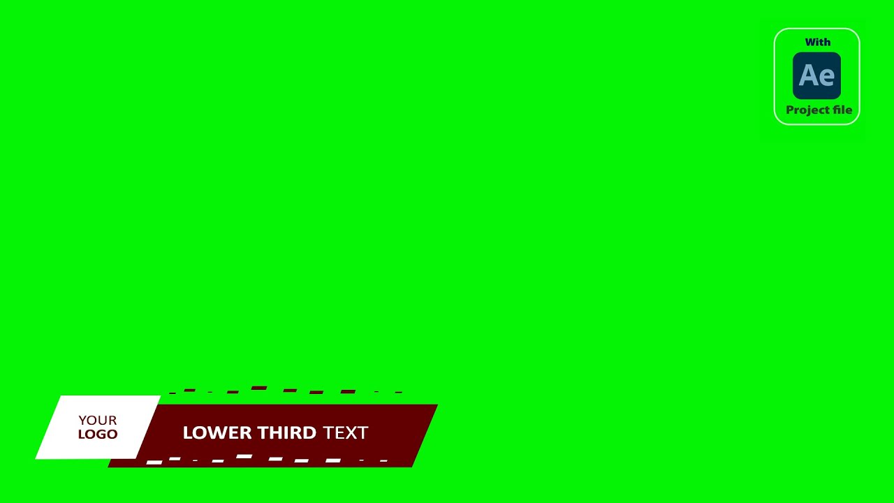3D View with Project file NON COPYRIGHT Cute Title Green Screen - YouTube