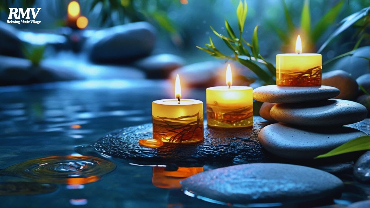 Fall Asleep in 5 Minutes 🌙 Relaxing Spa Music for Sleep and Water ...