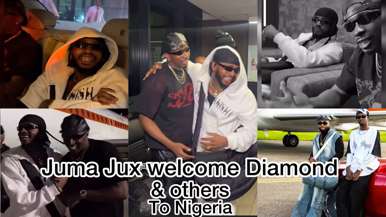 JP2025!! JUMA JUX WELCOME DIAMOND PLATINUMZ & OTHERS TO NIGERIA # ...