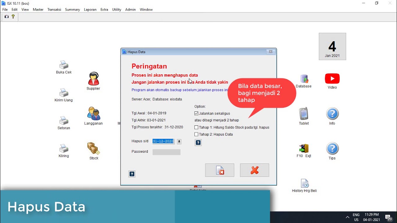 Hapus data - YouTube