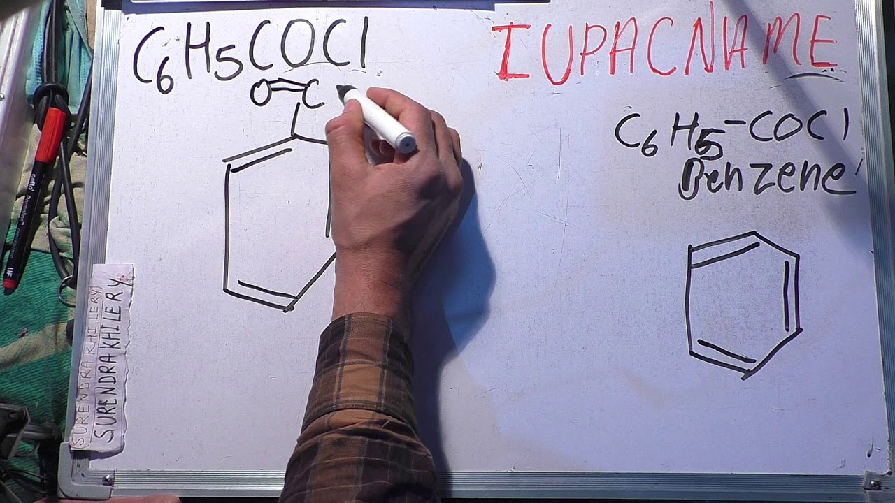iupac name of c6h5cocl In Hindi | iupac nomenclature of organic ...