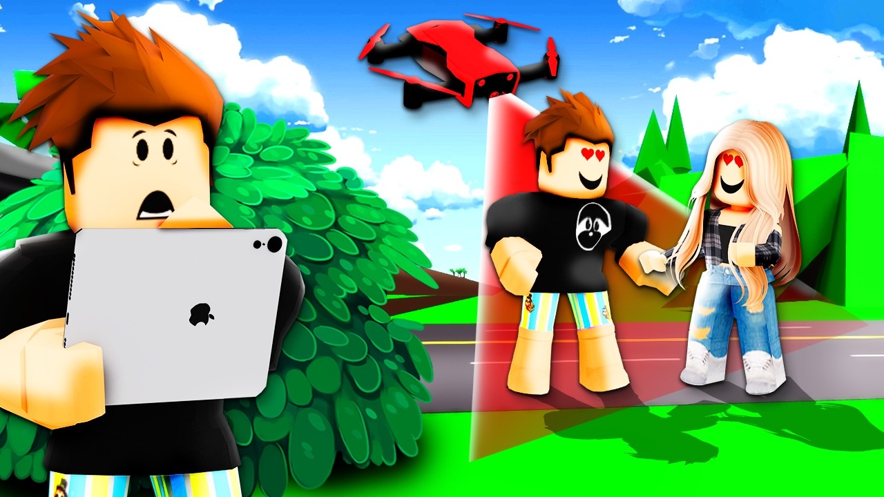 I Used DRONE To Spy On BABY POKE.. (Brookhaven RP) - YouTube