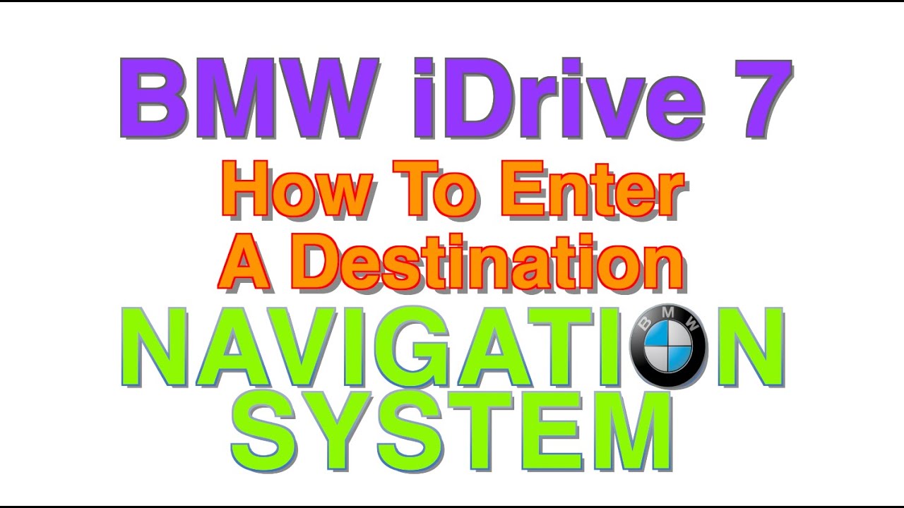 BMW iDrive 7 NAVigation - How To... - YouTube