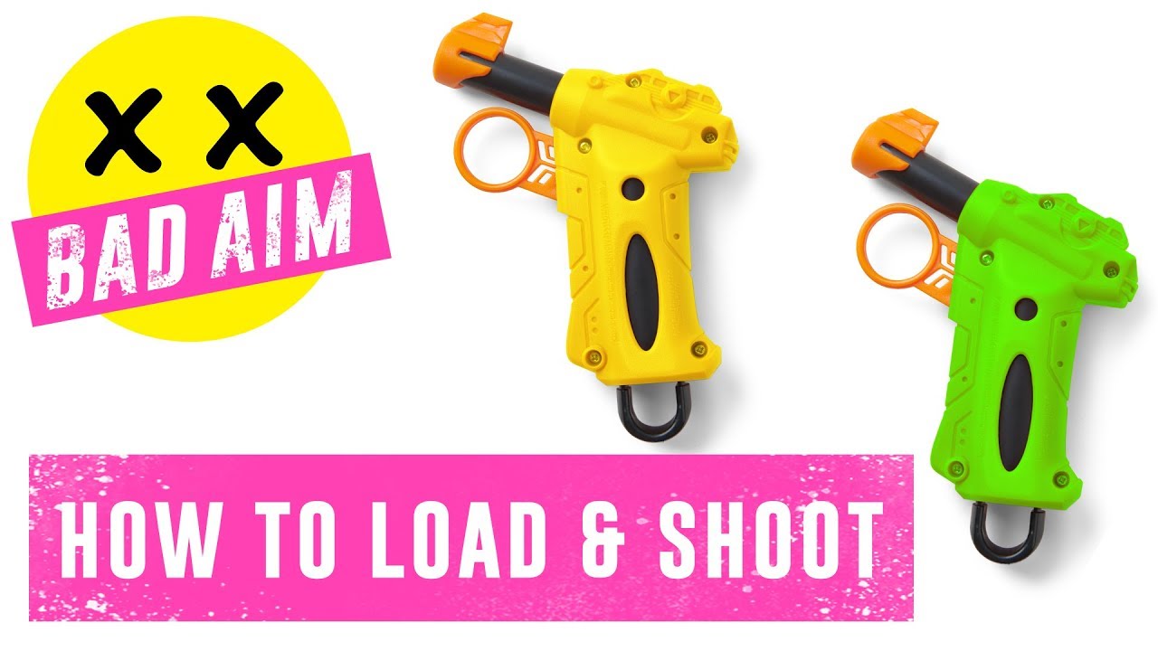 How To Load & Shoot BAD AIM Foam Blasters | BAD AIM Game - YouTube