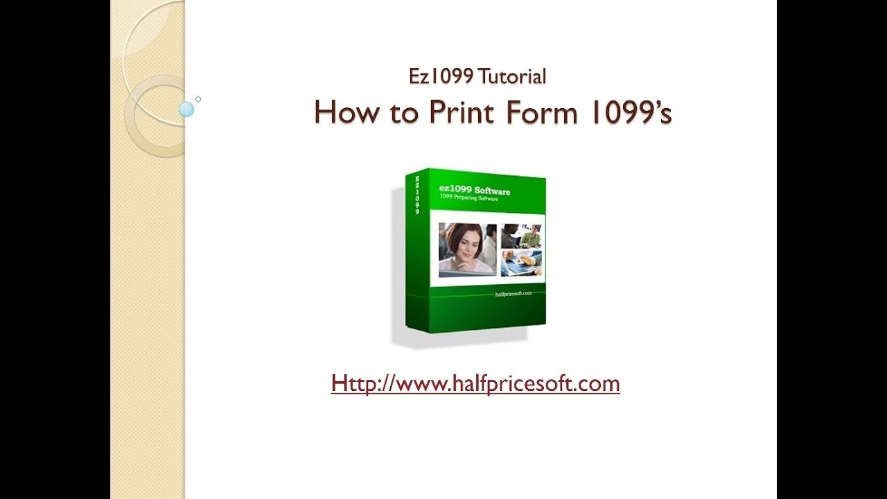 ez1099 Guide: How to Print 1099's - YouTube
