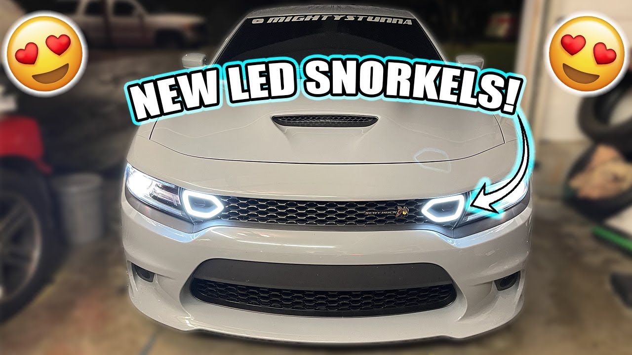 NEW LED SNORKELS ON MY 2020 SCAT PACK CHARGER! *MUST HAVE* - YouTube