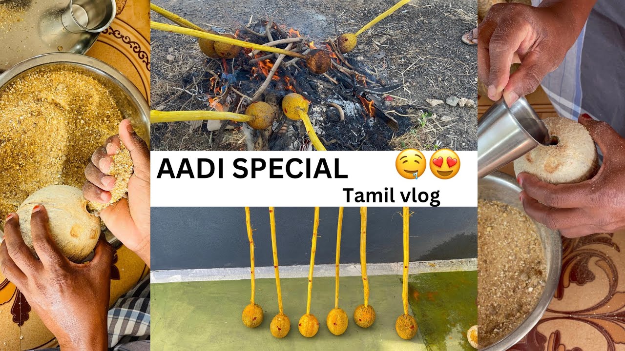 Aadi 1 special 😍| Thengai Suduthal 🥥 | tamil vlog | dr shek - YouTube