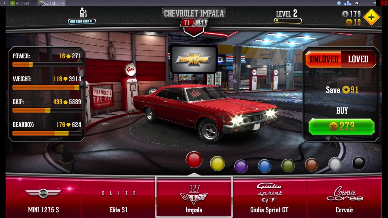 CSR Classics Tier 1 All Cars - YouTube