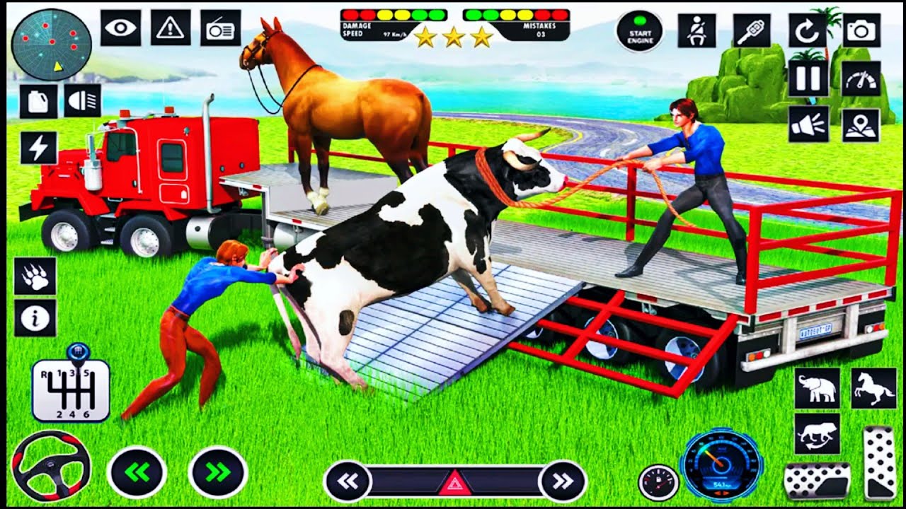 😍 Farm Animals Transport Track, Track Transport Games, Android Gameplay ...