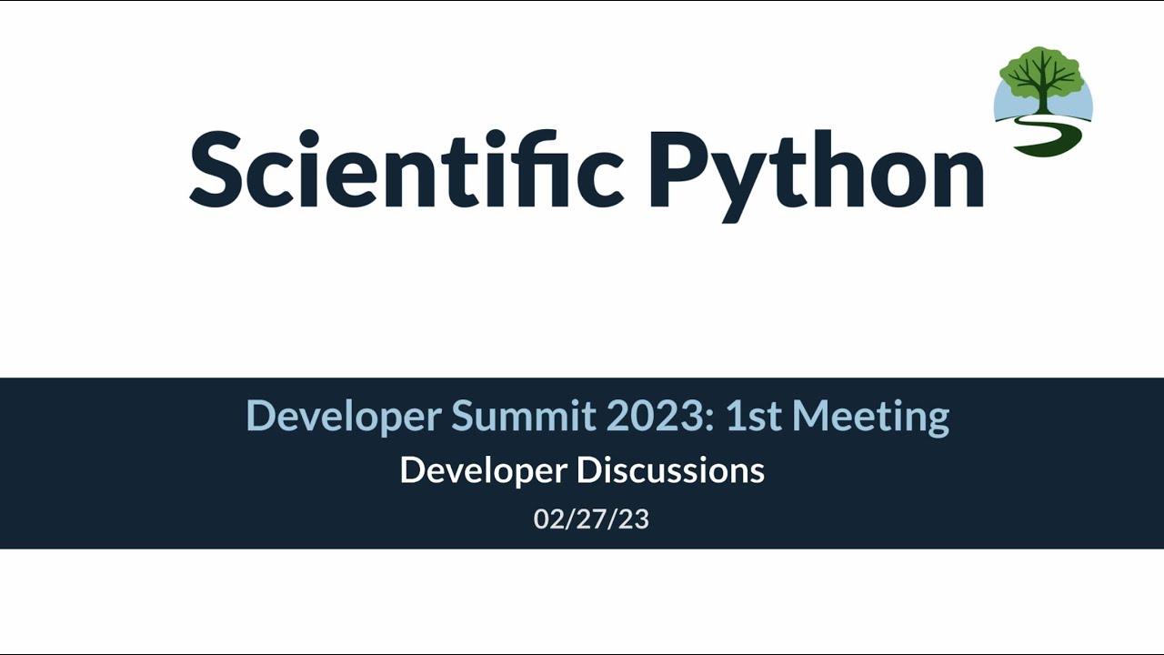 Developer Summit: 1st meeting (February 27, 2023) - YouTube