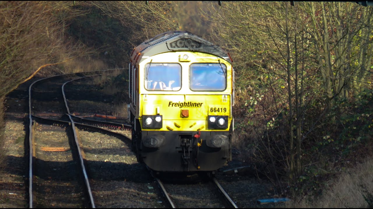 FL Class 66 No. 66419 on 0H68 Guide Bridge Yard - Crewe Basford Hall ...