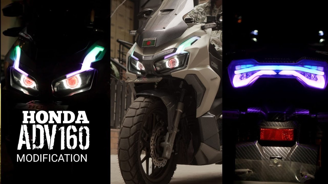 Amazing Modified Honda ADV 160 by Rony Vai ! || ScooterMan - YouTube