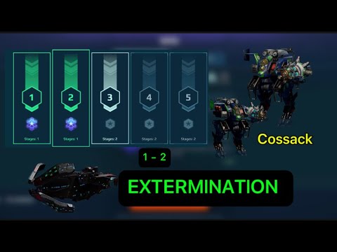 Complete EXTERMINATION Hanger 1 - 2 with Cossack robot 🔥💯- War Robots ...