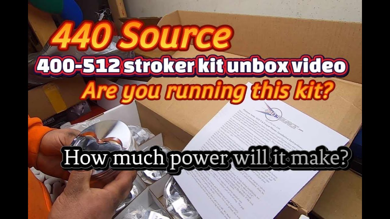 MOPAR: 440 SOURCE 400 to 512 stroker kit unboxing video. How much power ...