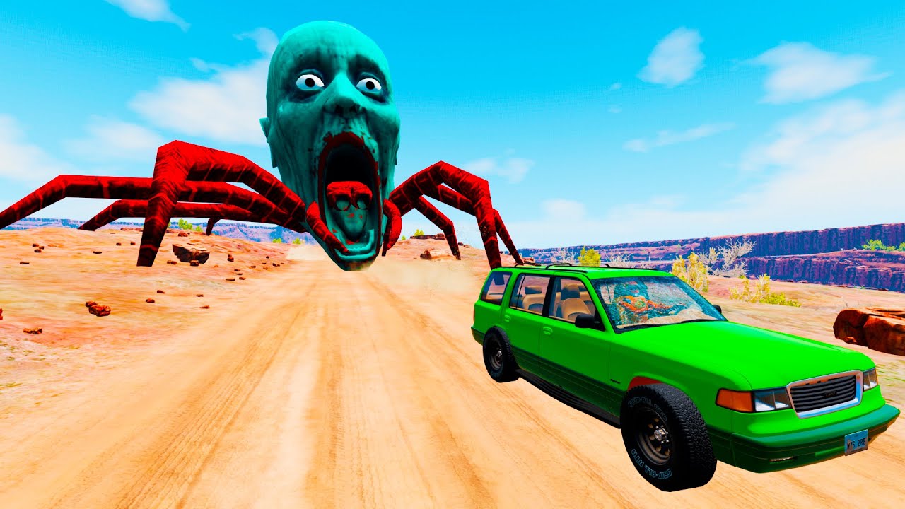 OFF-Road Car VS SCP 096 Head Eater | Escape From The Shy Guy (SCP-096 ...