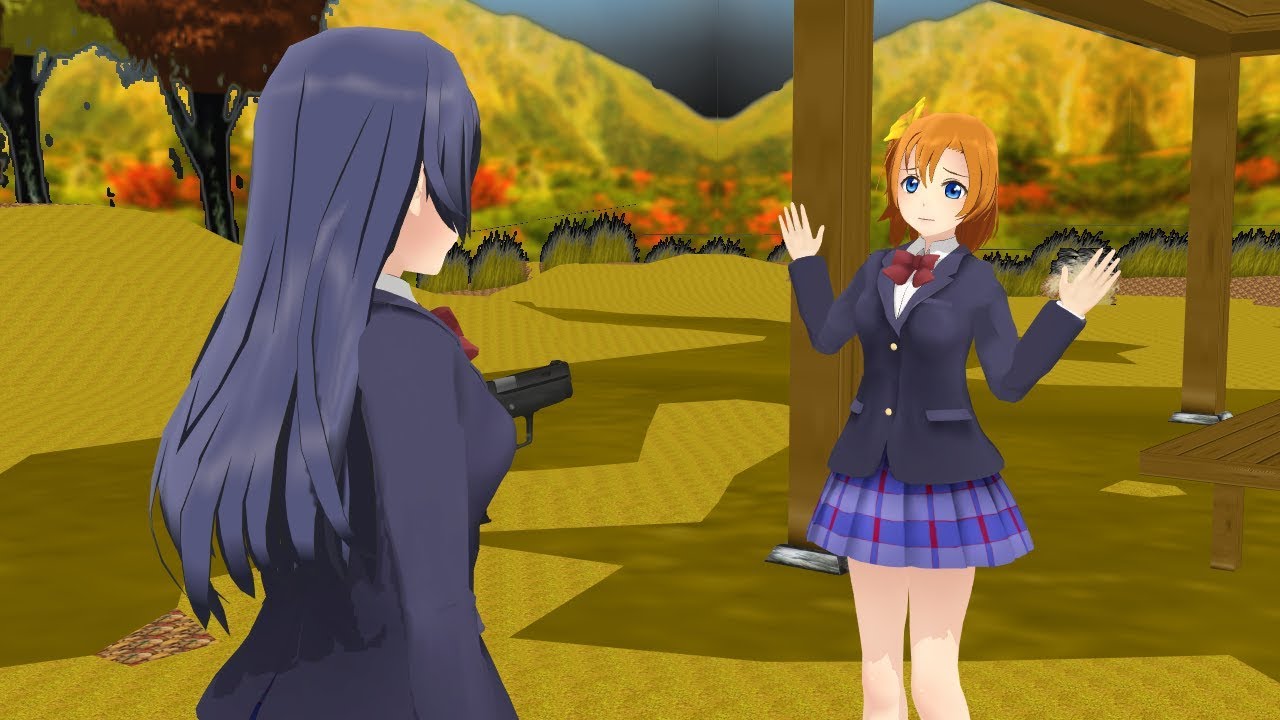 Umi Sonoda Shoots Honoka Kosoka (Love Live! MMD Animation) - YouTube