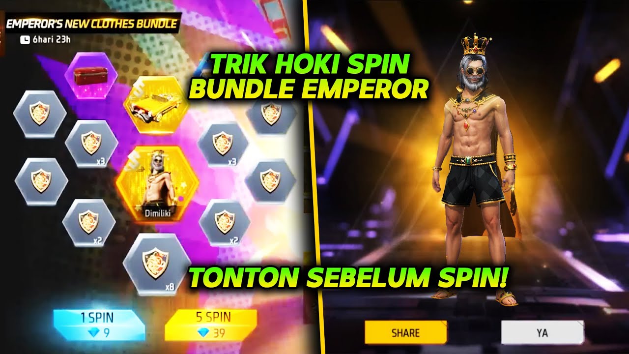 TRIK HOKI SPIN BUNDLE EMPEROR NEW CLOTHES DI EVENT TOKEN RING TERBARU ...