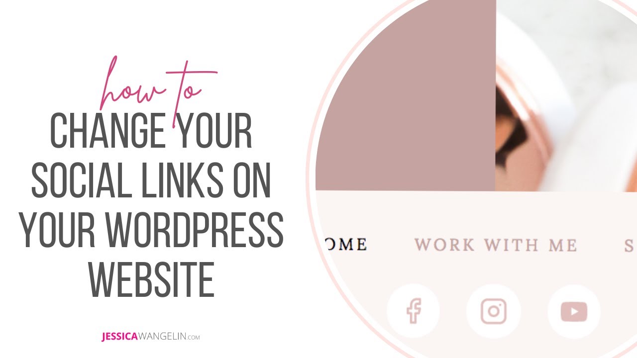 How to Update Social Links on Your WordPress Website - YouTube