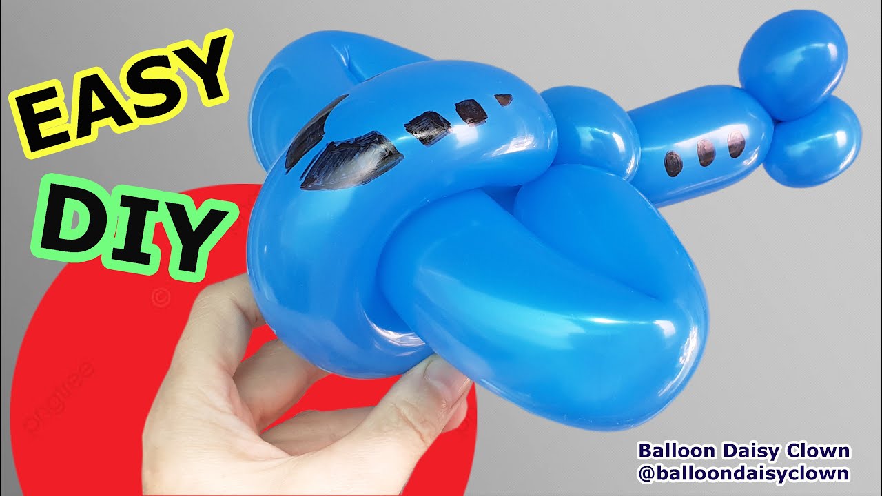 Airplane Balloon - Balloon Twisting Tutorial DIY - YouTube