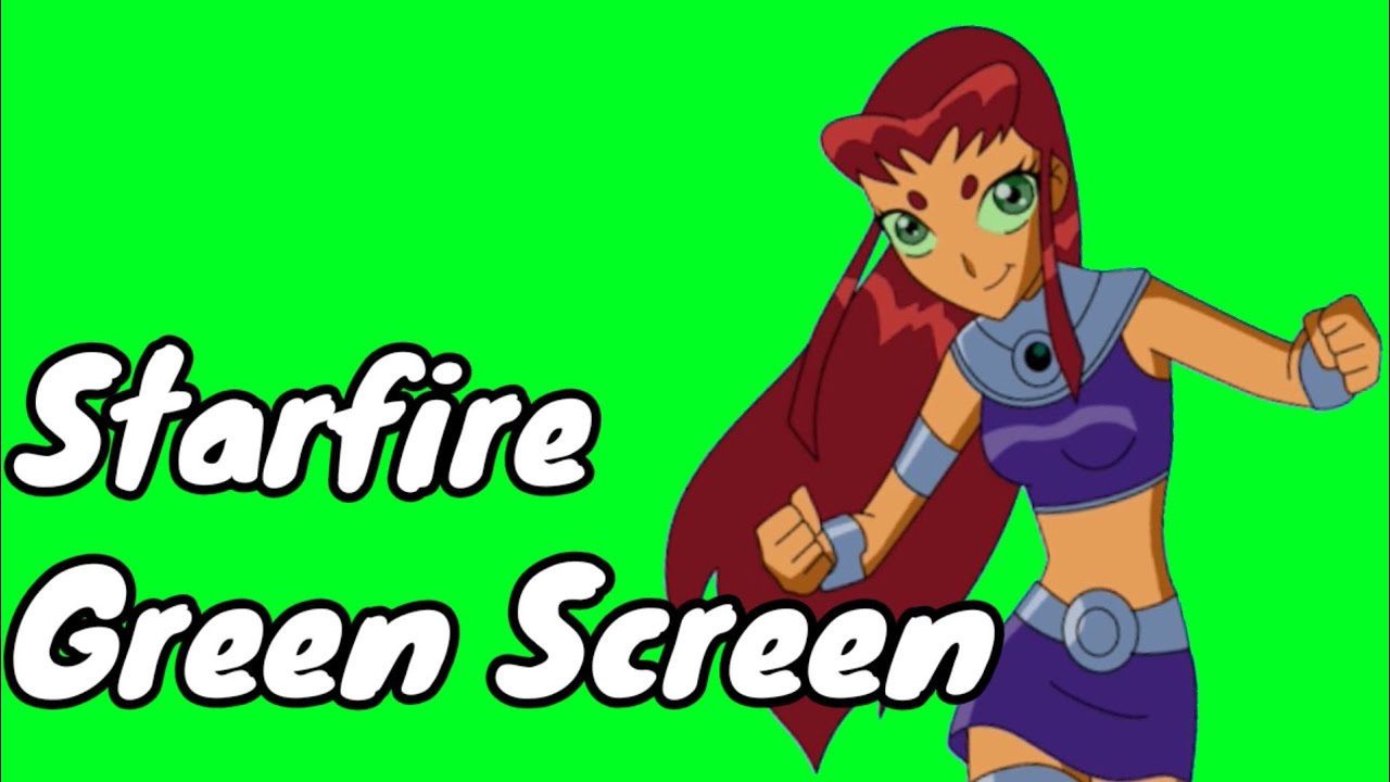 Starfire Green Screen - YouTube