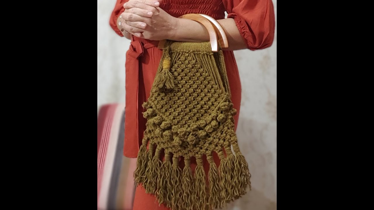 Tutorial bolsa de macramê - YouTube