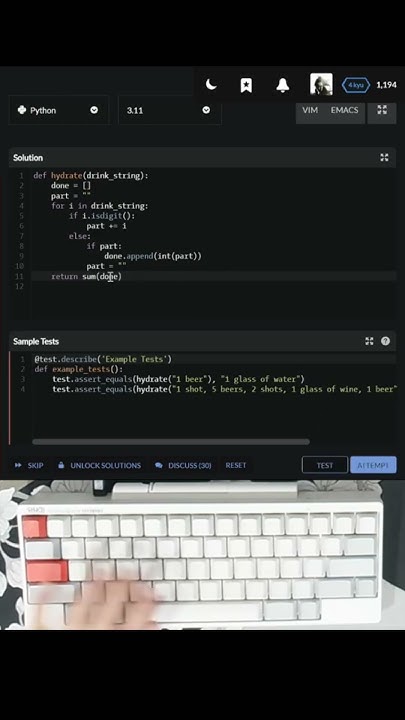 ASMR Python Coding on HHKB Keyboard Short 2 - YouTube
