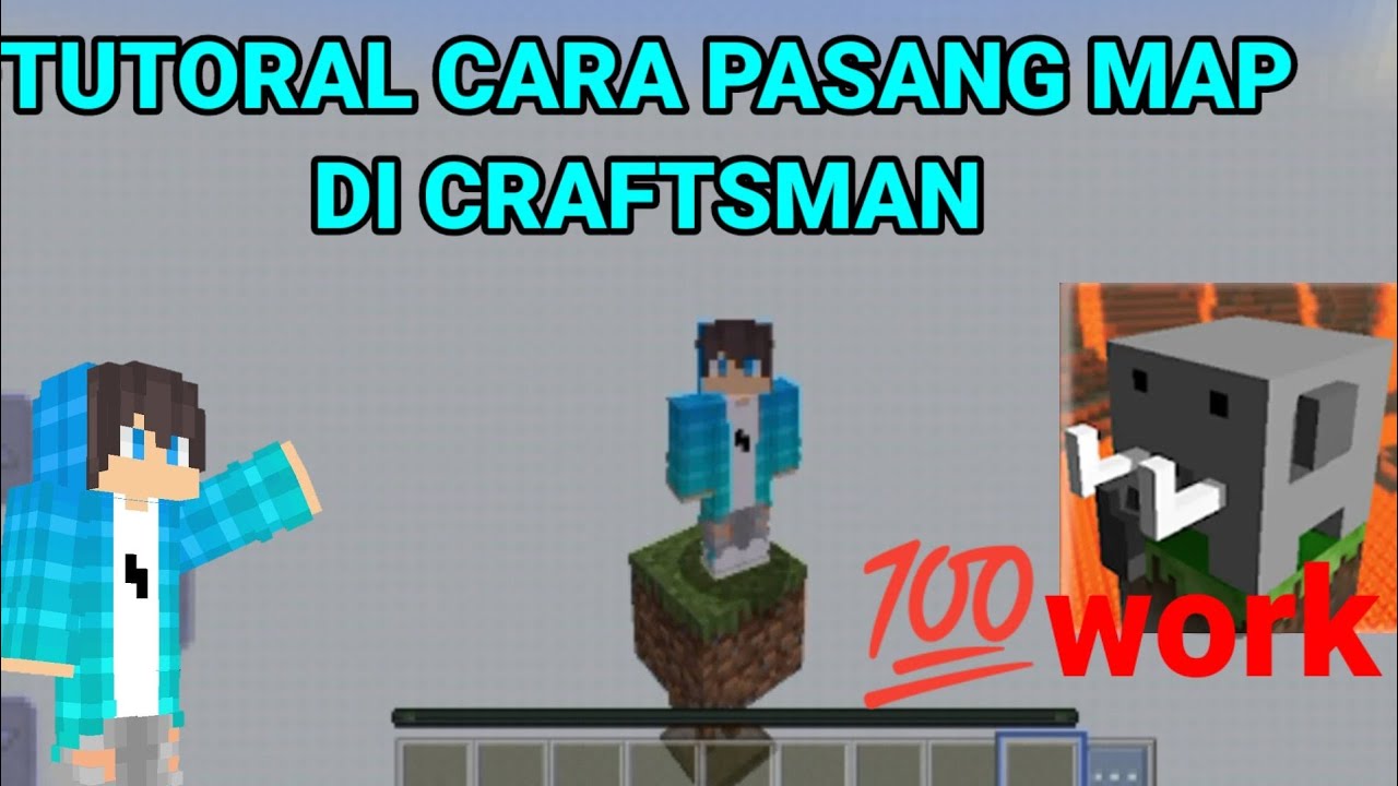 TUTORIAL CARA PASANG MAP DI CRAFTSMAN - YouTube