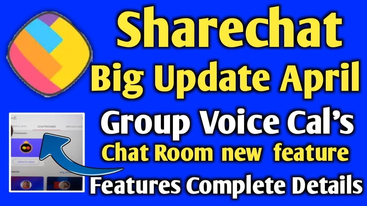 Sharechat latest Big Update April 2020|Sharechat new feature ChatRooms ...