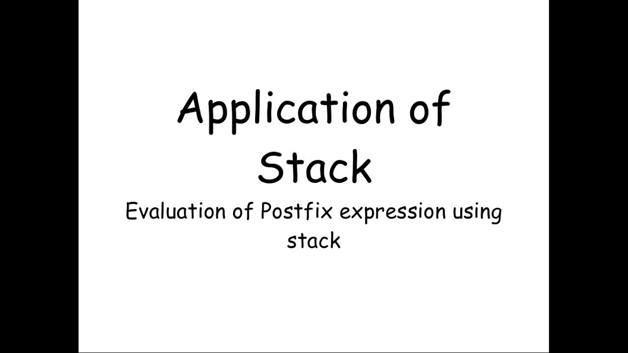 Postfix expression evaluation using stack | Engineer - YouTube