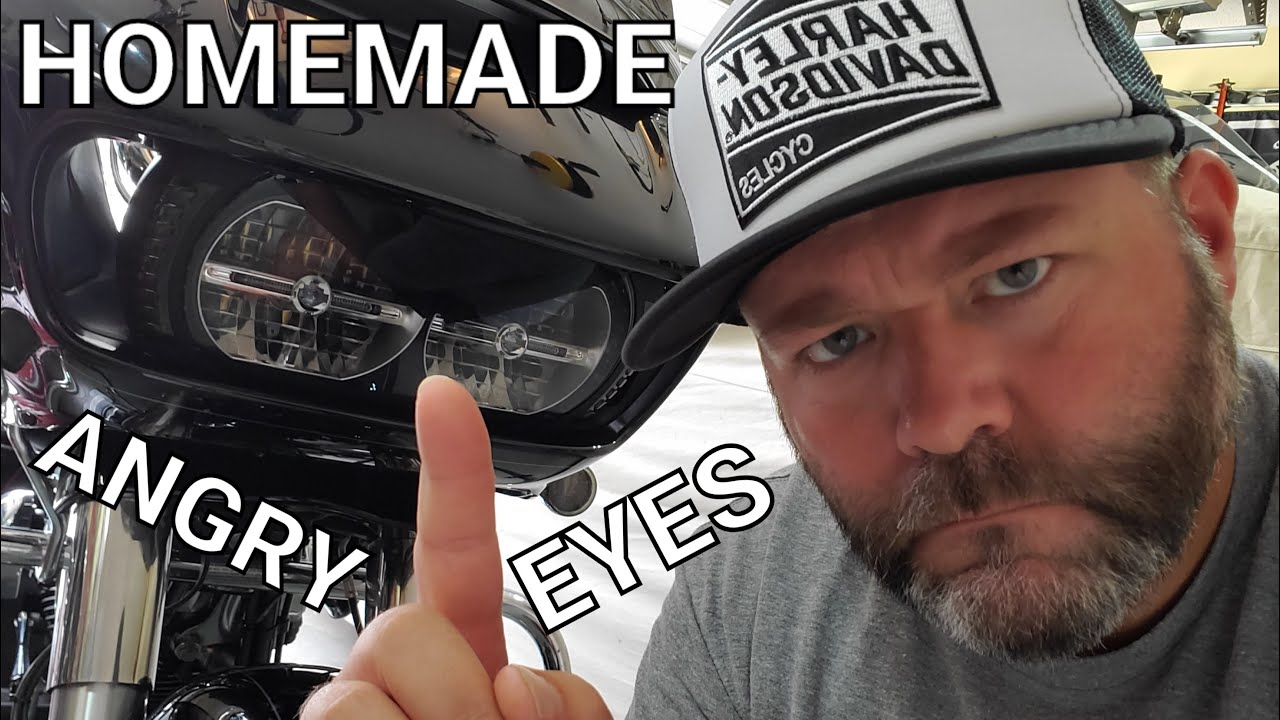 Harley Road Glide Angry Eyes, Like or Hate? #harleydavidson # ...