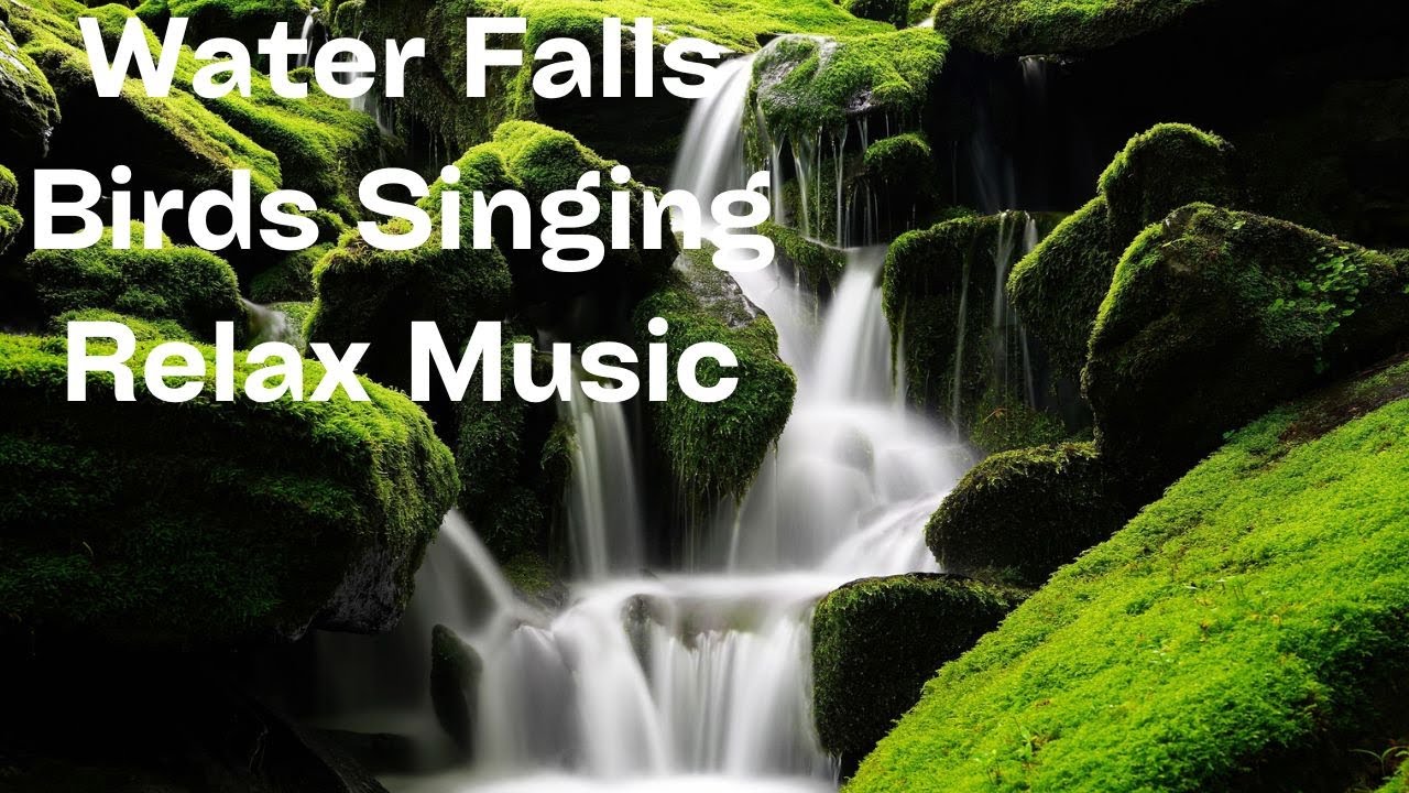 Amazing Waterfalls Sounds with Birds Singing Music / Nature Water Falls ...