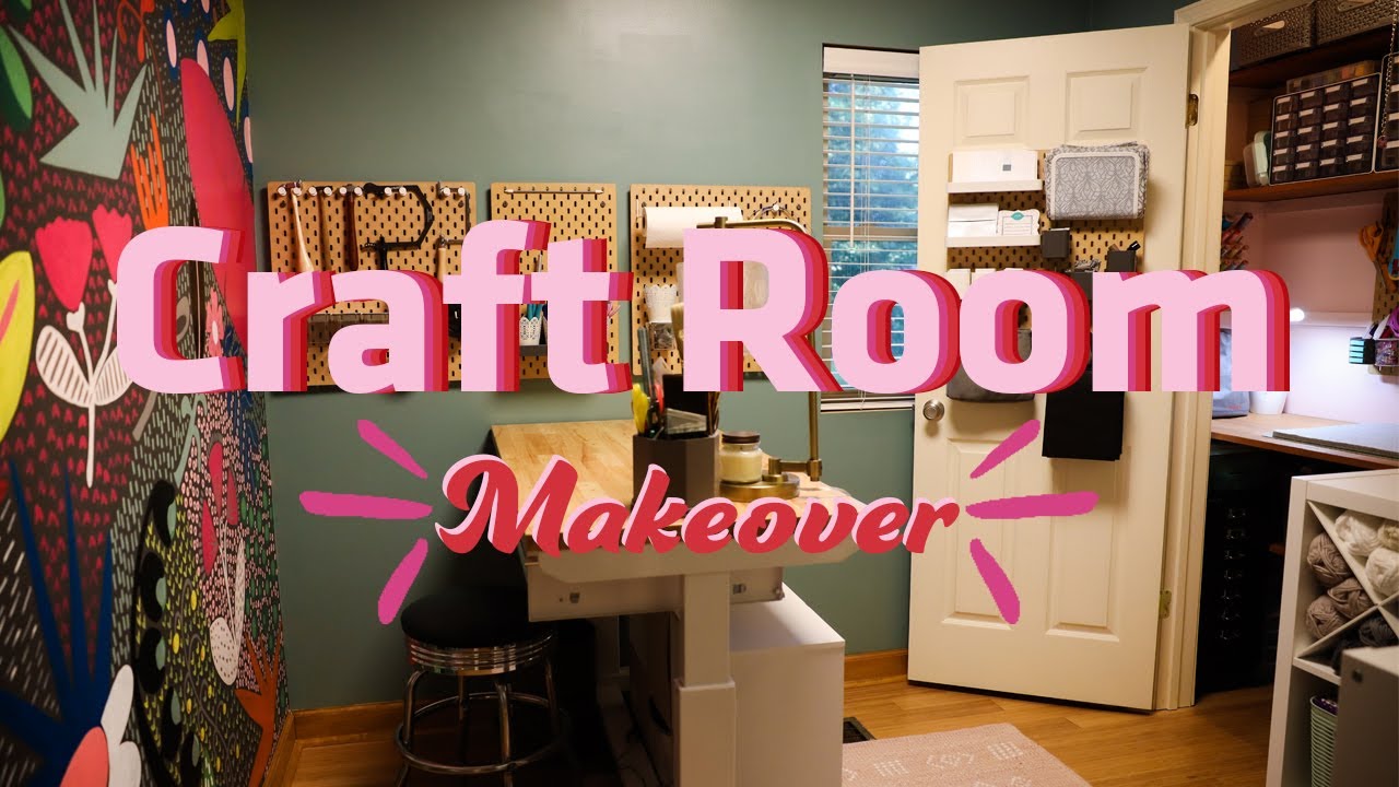 EXTREME CRAFT ROOM MAKEOVER - HOW I TURNED A TINY ROOM INTO MY DREAM ...