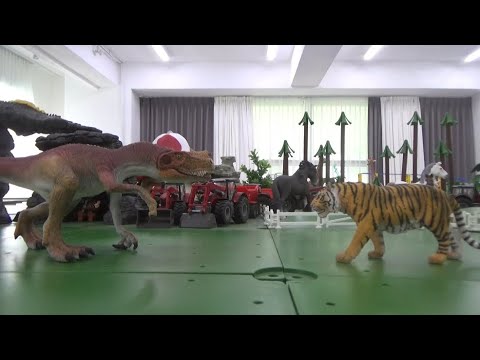 Tiger vs Dinosaur 호랑이 vs 공룡 - YouTube