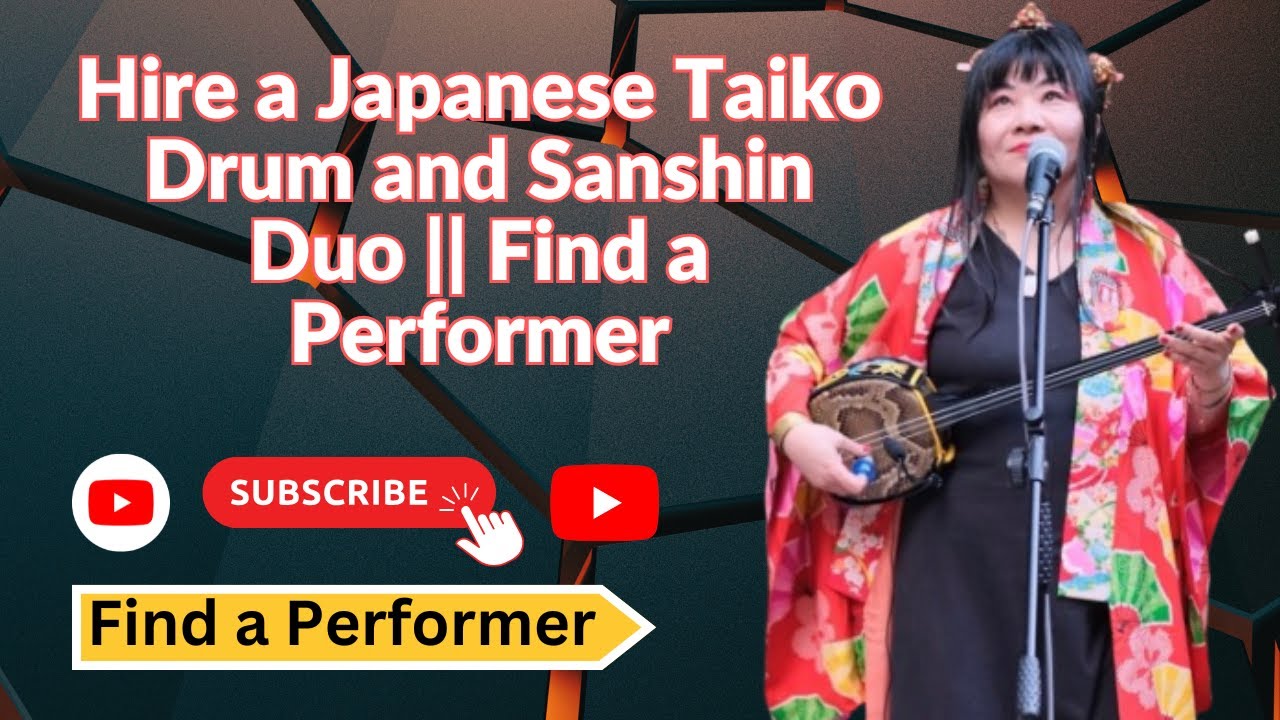 Hire a Japanese Taiko Drum and Sanshin Duo || Find a Performer - YouTube