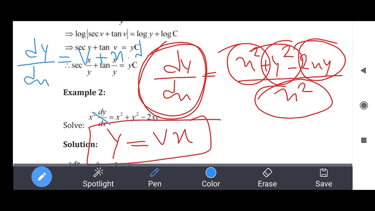 ISC CLASS 12 DIFFERENTIAL EQUATION - YouTube