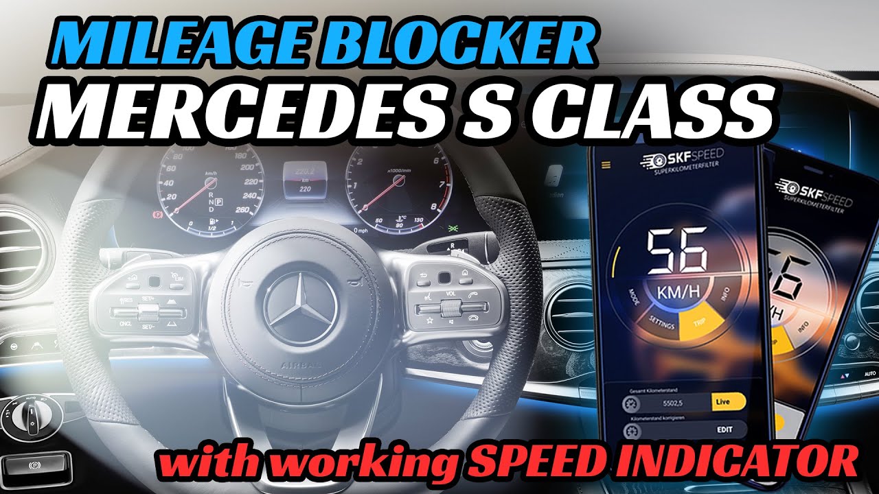 MERCEDES S CLASS W222 MILEAGE BLOCKER with working SPEED INDICATOR ...