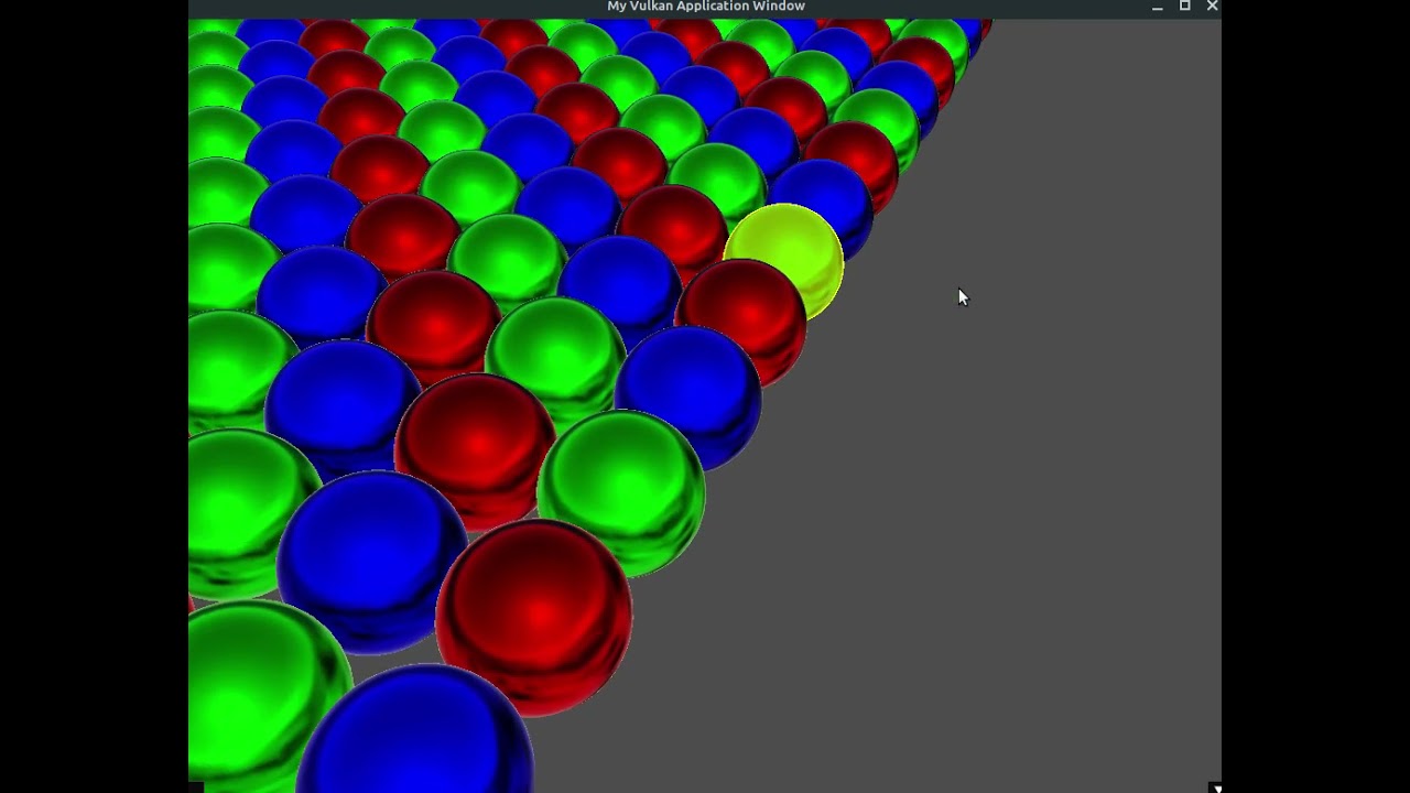 Vulkan Mouse Picking using Storage Buffers (2500 spheres) - YouTube