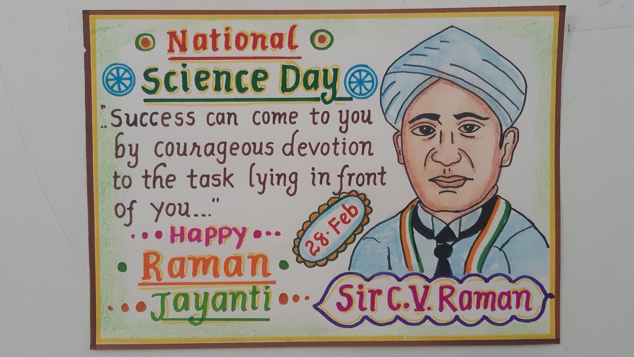 Science Day Drawing Easy Steps//Science Day Poster Drawing//How To Draw ...