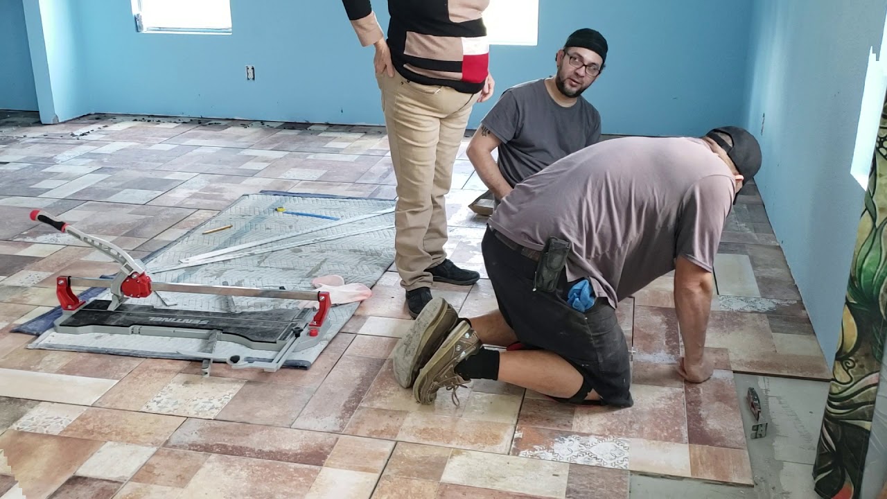 13 Hours of tile work in 20 minutes. Almost done here.. - YouTube