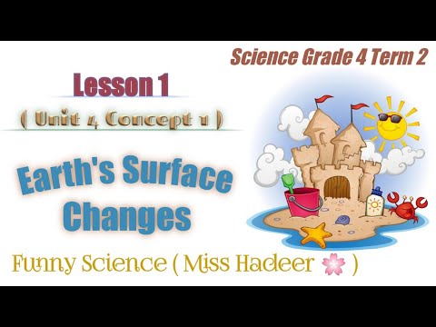 Grade 4 Unit 4 Concept 1 Lesson 1 ( Earth's surface changes ⛰️ )ساينس ...
